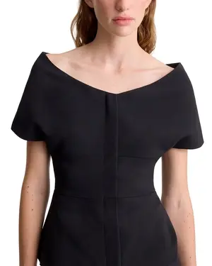 FFORME Dalia Paneled Off-the-shoulder Top