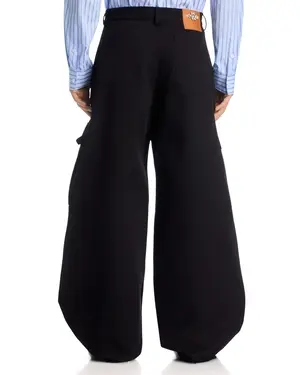 Simone Rocha Cotton Cargo Balloon Panel Trousers