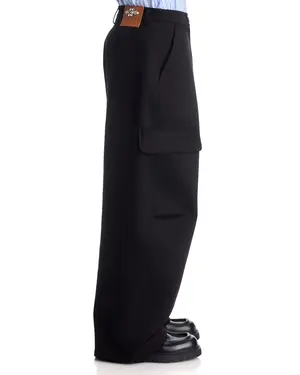 Simone Rocha Cotton Cargo Balloon Panel Trousers