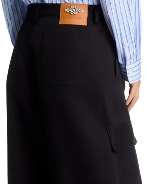 Simone Rocha Cotton Cargo Balloon Panel Trousers