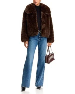 Love Token Plush Faux Fur Jacket