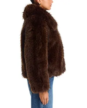 Love Token Plush Faux Fur Jacket