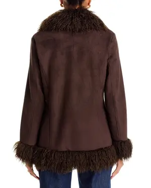 Love Token Natalia Faux Shearling Coat