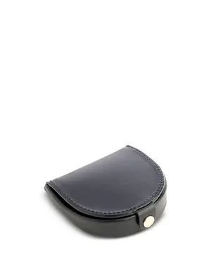ROYCE NEW YORK Leather Coin Holder Black