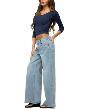 EDIKTED Darynne Low Rise Baggy Jeans
