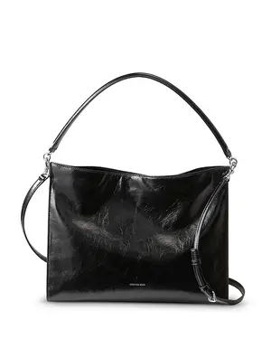 Veronica Beard Crinkle Leather Shoulder Bag