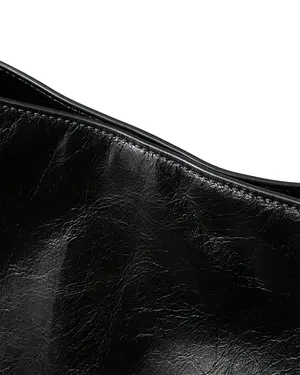 Veronica Beard Crinkle Leather Shoulder Bag