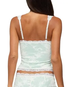 EDIKTED Amanu Sequin Lace Tank Top