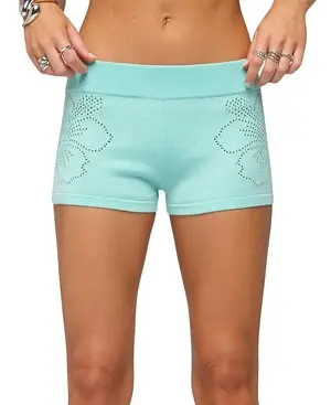 EDIKTED Noey Knit Micro Shorts