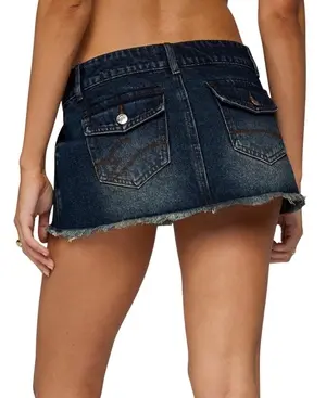 EDIKTED Adania Denim Mini Skort
