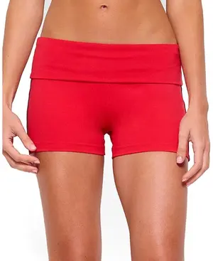 EDIKTED Ambar Contrast Stripe Shorts Red