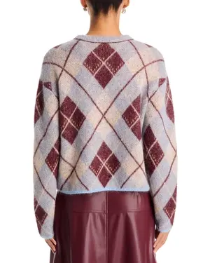 Tanya Taylor Sybil Argyle Sweater
