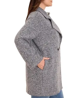 NIC+ZOE Mixed Boucle Knit Cocoon Jacket