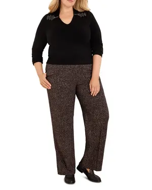 NIC+ZOE Lenox Printed Wide Leg Pants