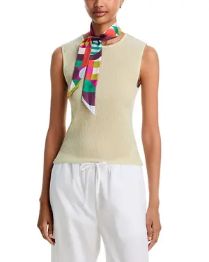 Echo Modernist Geo Silk Ribbon Scarf - Multi