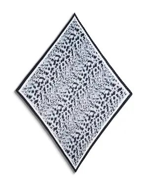 Echo Spots On Spots Pleated Diamond Scarf - Silver