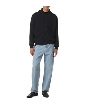THE ROW Cashmere Blend Zip-up Cardigan