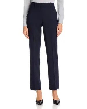 Theory Marcee Classic Wool Stretch Suit Pants