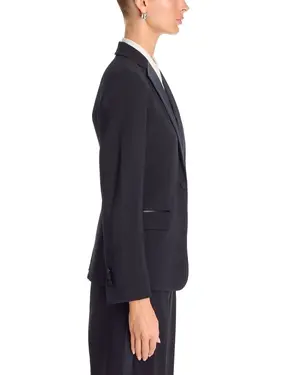 Theory Slim Fit Tuxedo Jacket In Admiral Crepe