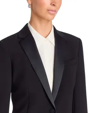 Theory Slim Fit Tuxedo Jacket In Admiral Crepe