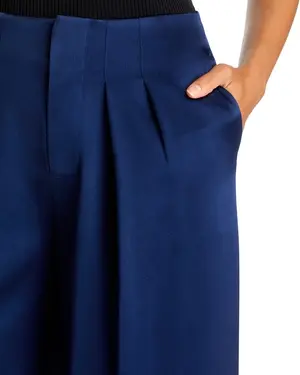 Alice + Olivia Eloise Wide Leg Pleated Pants
