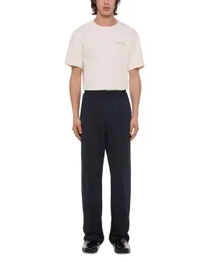 Helmut Lang Relaxed Fit Compact French Terry Logo Sweatpants
