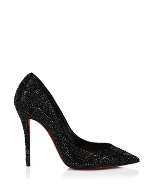 CHRISTIAN LOUBOUTIN La Pigalle Strass Pumps - Black