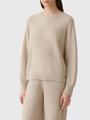 Fabiana Filippi Sequin-embroidered Wool, Silk And Cashmere Crewneck Jumper - Beige