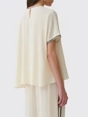 Fabiana Filippi Jewel Embellished Crêpe De Chine Crew Neck Top