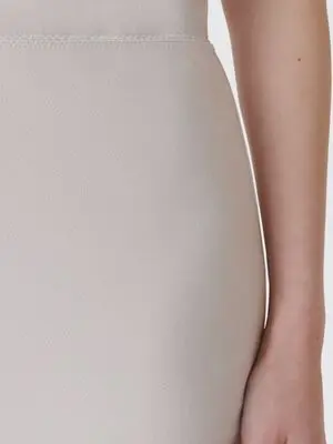 Fabiana Filippi High-waisted Satin Midi Pencil Skirt - Grey