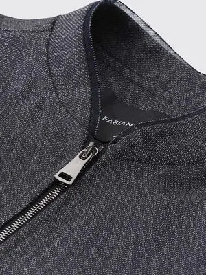 Fabiana Filippi Wool Blend Bomber Jacket With Zip Closure And Elasticated Hem