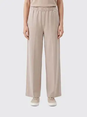 Herno Wide-leg Wool Blend Palazzo Trousers With An Elasticated Waist