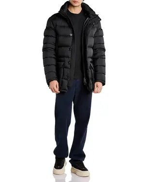 Moncler Clunye Hooded Stand Collar Down Parka
