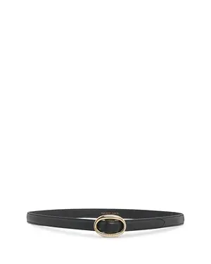 Gerard Darel Sofia Leather Belt - Black