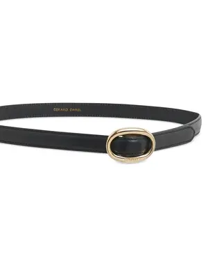 Gerard Darel Sofia Leather Belt - Black