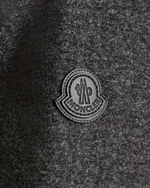 Moncler Elastic Hem Zip Cardigan Sweater