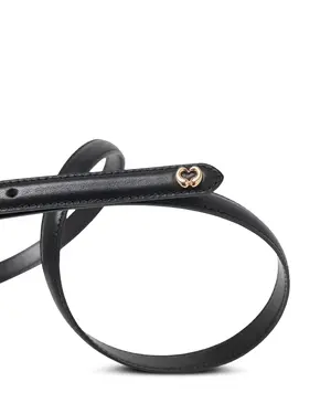 Maje Slim Leather Belt