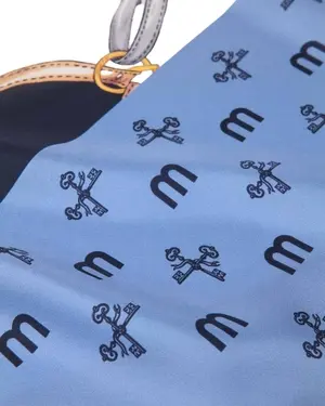 Maje Equestrian Motif Silk Scarf