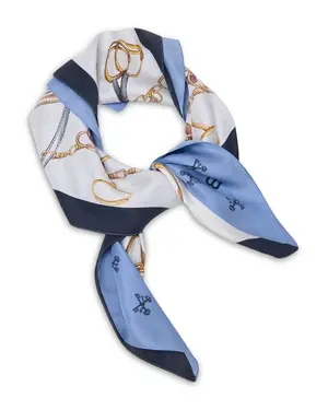 Maje Equestrian Motif Silk Scarf