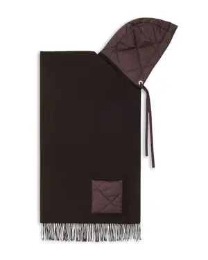 Maje Hooded Wool Scarf