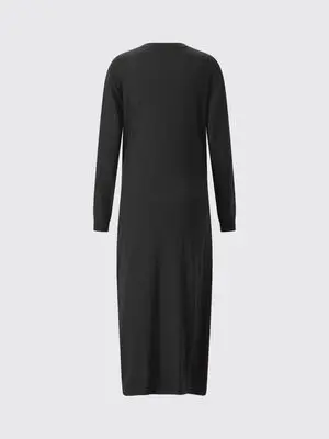 LEMAIRE Asymmetrical Knit Midi Dress With Dropped Shoulders