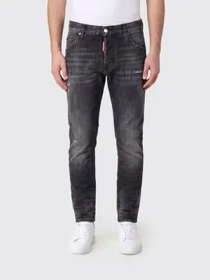 Dsquared2 Skinny Fit Stretch Denim Jeans With Distressed Effect