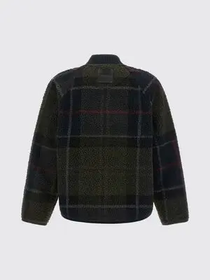 Barbour Tartan Pattern Fleece Zip-up Jacket