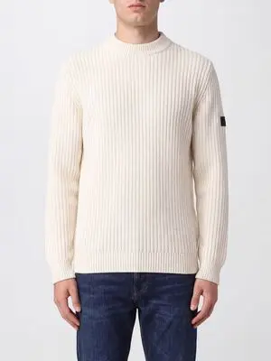 Barbour Ribbed Wool And Cotton-blend Crewneck Jumper - White