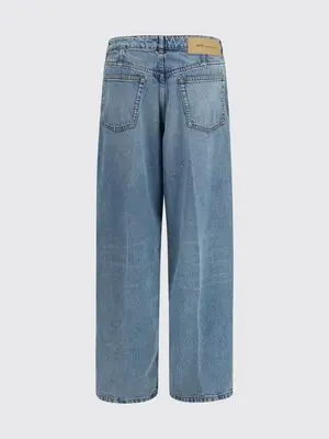 AMI Paris High-waisted Wide-leg Jeans In Cotton Denim