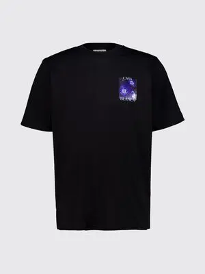 Casablanca Graphic Print Organic Cotton Crew-neck T-shirt - Black 2