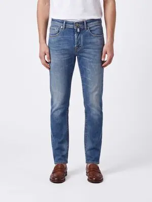JACOB COHЁN Mid-rise Skinny Fit Stretch Cotton Denim Jeans - Navy