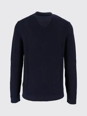 BALLANTYNE Pure Wool Blazer Cardigan With Lapels And Patch Pockets