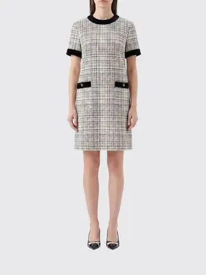 Valentino Garavani Tweed Sheath Mini Dress With Patch Pockets