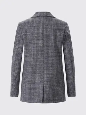 Fabiana Filippi Single-breasted Blazer In Virgin Wool With Flap Pockets